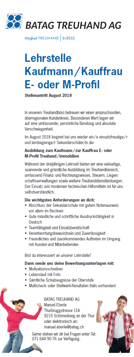 Aktuell - BATAG TREUHAND AG